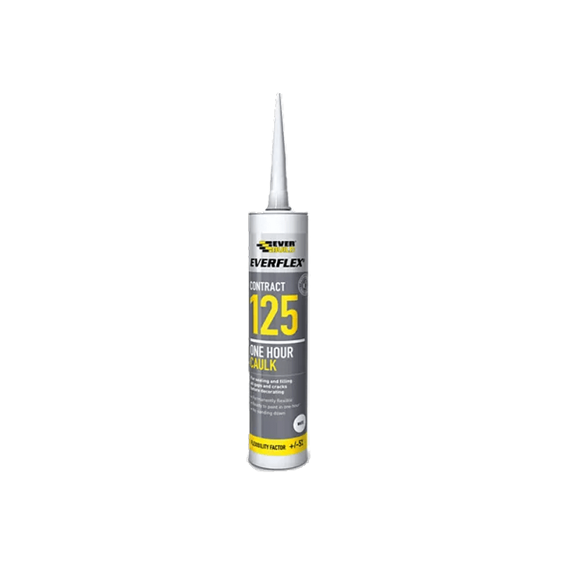 25 x Everbuild Everflex 125 One Hour Caulk 300ml - Solseal