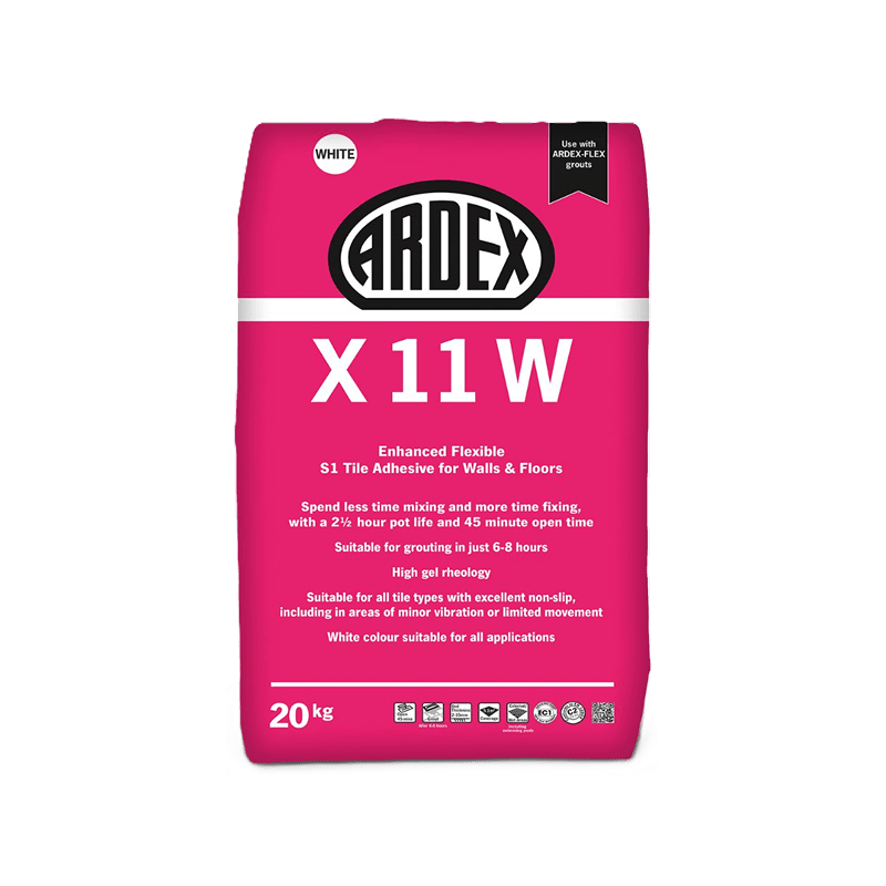 ARDEX X 11 W Tile Adhesive 20kg White - Solseal