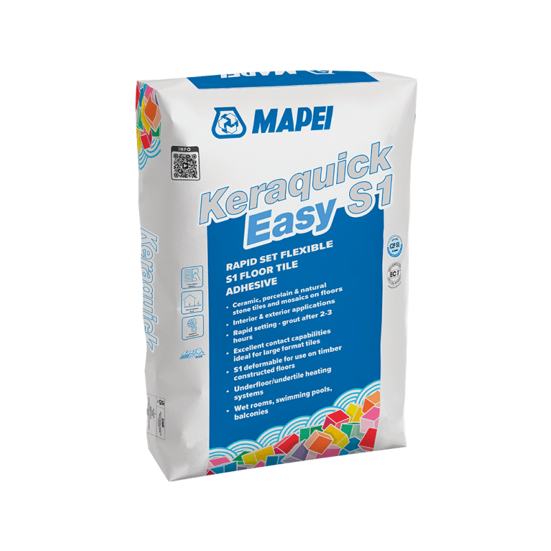 Mapei Keraquick Easy S1 Rapid Set Flexible Tile Adhesive 20kg - Solseal