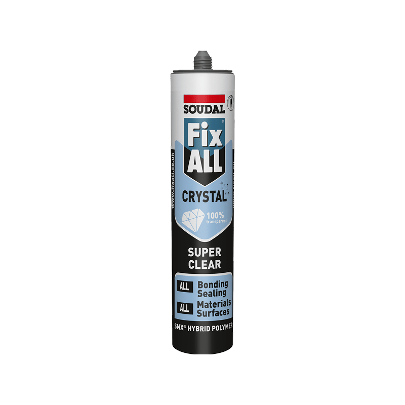 Soudal Fix All Crystal Sealant Adhesive 290ml - Solseal