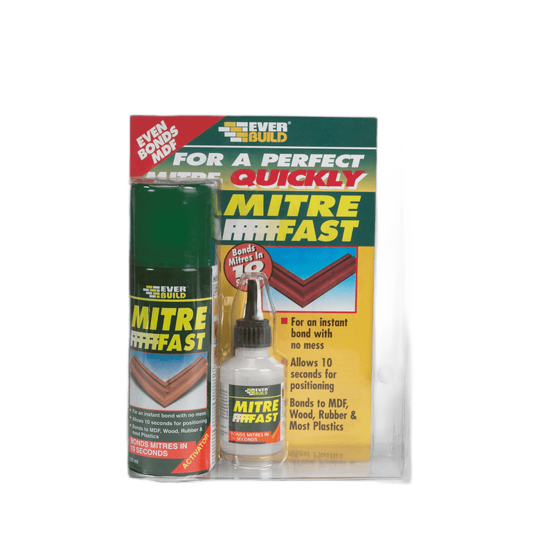 Everbuild Mitre Fast Bonding Kit 50g+200ml - Solseal
